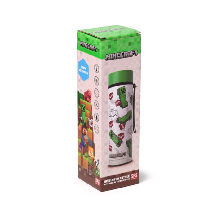 Minecraft SSS… BOOM Hot & Cold Digital Thermometer Bottle